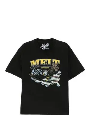 MELT Eagle-print T-shirt - Black