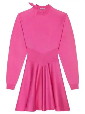 Givenchy Bow-detail Flared Mini Dress - Pink