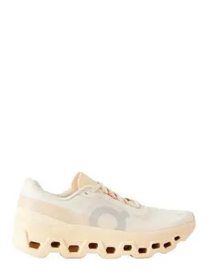 On Rubber-trimmed Mesh Sneakers - Beige