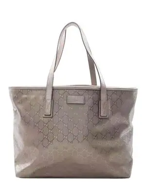 Gucci 2000s Gg Imprimé Tote Bag - Grey