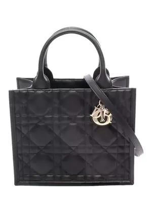 Dior Book Tote Leather Handbag - Black