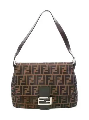 Fendi 2010s Mamma Baguette Shoulder Bag - Brown