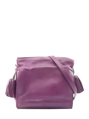 Loewe 2000s Flamenco Tassel Shoulder Bag - Purple