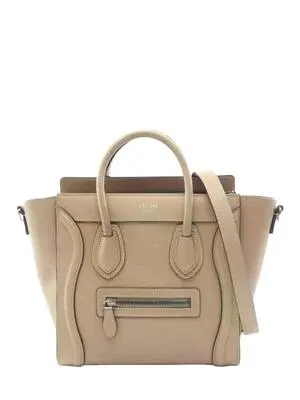 Celine 2010s Nano Luggage Tote Bag - Neutrals