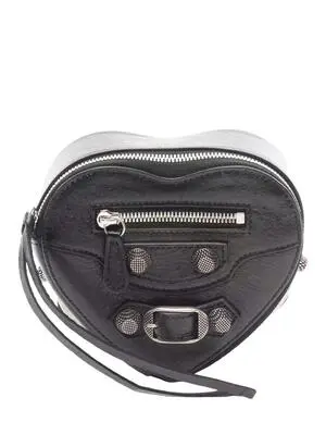 Balenciaga 2010s Le Cagole Heart Pouch - Black