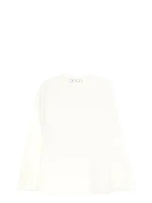 Off-White Cotton Sweatshirt - Neutrals