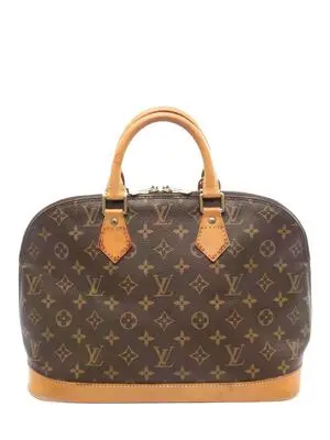 LOUIS VUITTON 1995 Pm Alma Monogram Tote Bag - Brown