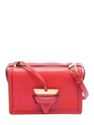 Loewe 2000s Barcelona Leather Shoulder Bag - Red