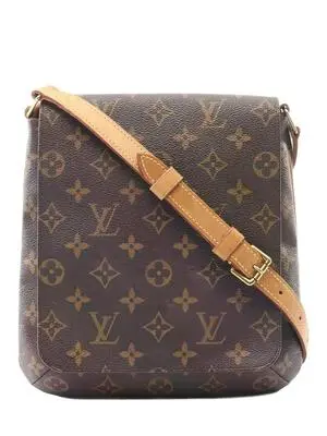LOUIS VUITTON Louis Vuitton 2000 Logo-Pattern Shoulder Bag