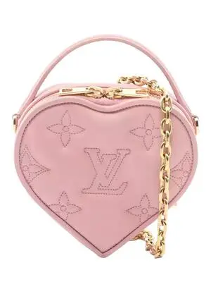 LOUIS VUITTON Heart Leather Handbag - Pink