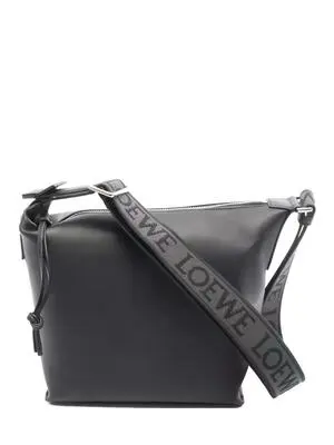 Loewe Small Cubi Leather Shoulder Bag - Black