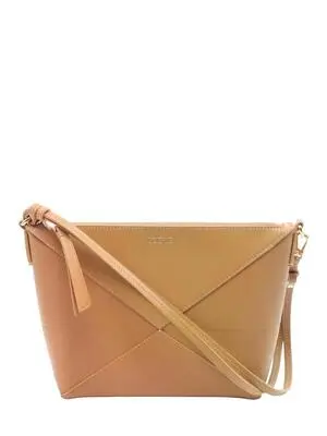 Loewe Puzzle Fold Leather Shoulder Bag - Brown