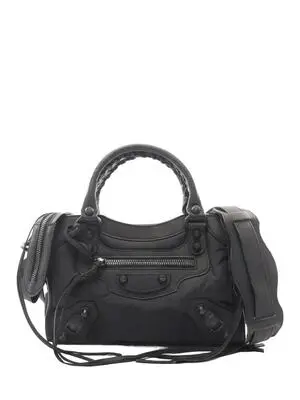 Balenciaga 2010s Mini City Leather Tote Bag - Black