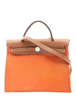 Hermès 2013 Herbag Zip Pm Two-way Handbag - Orange