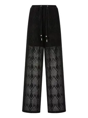 STUDIO TOMBOY Crochet Trousers - Black