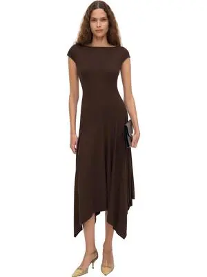 REFORMATION Danica Knit Midi Dress - Brown
