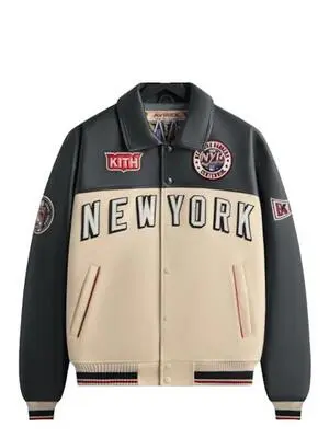 Kith X Avirex New York Rangers Bomber Jacket - Navy Blue