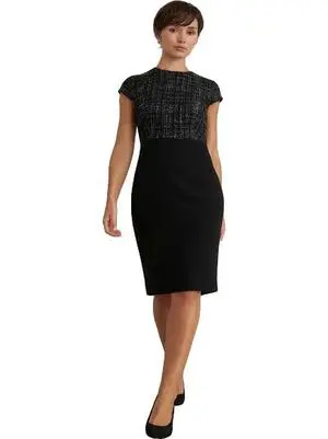 HOBBS LONDON Esme Sheath Dress - Black White