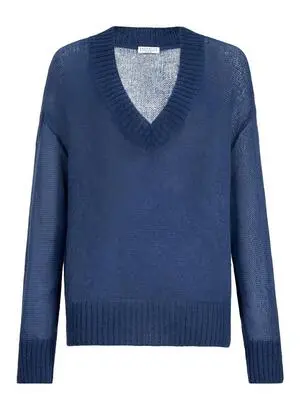 Brunello Cucinelli Virgin Wool And Mohair Sweater - Blue