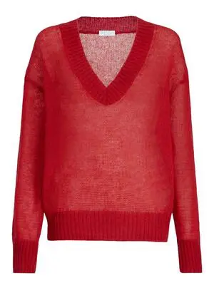 Brunello Cucinelli Virgin Wool And Mohair Sweater - Red
