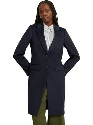 HOBBS LONDON Cavendish Wool Tailored Coat - Navy