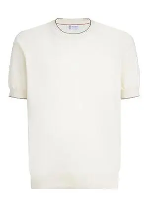 Brunello Cucinelli Cotton T-shirt - Ivory
