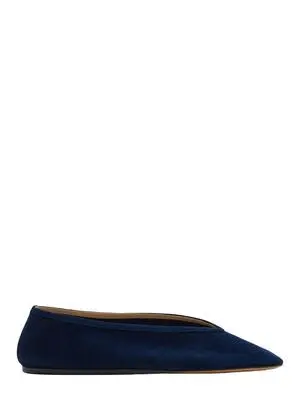 Le Monde Beryl Luna Suede Ballet Flats - Navy