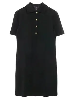 LOUIS VUITTON 2010s Piqué Polo Mini Dress - Black