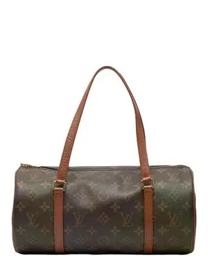 LOUIS VUITTON 2000 Monogram Papillon 30 Handbag - Brown