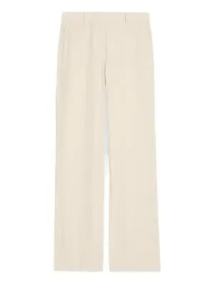 Sportmax Crepe De Chine Wide-leg Trousers - Cream