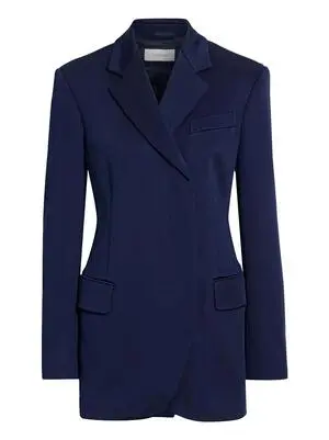 Sportmax Double-breasted Jersey Blazer - Navy