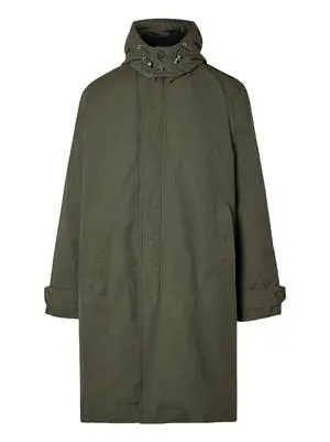 Mr P. Cotton-blend Hooded Parka - Army Green