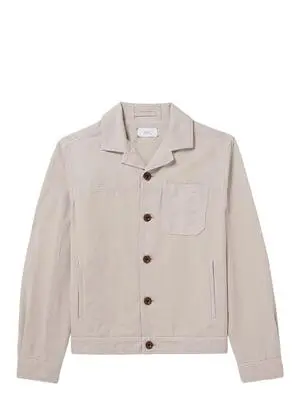 Mr P. Cotton And Linen-blend Jacket - Stone