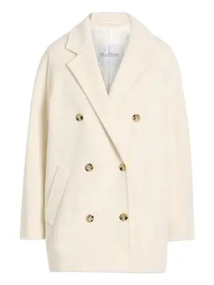 Max Mara Double-breasted Wool And Cashmere-blend Coat - Ivory