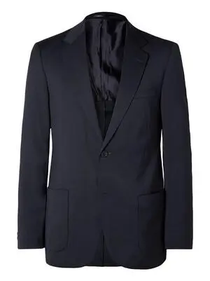 Mr P. Slimfit Wooltwill Suit Jacket - Midnight Blue