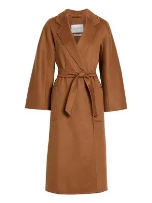 Max Mara Ludmilla Belted Cashmere-felt Coat - Light Brown