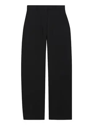 Sportmax Ampezzo Wool Wide-leg Pants - Black