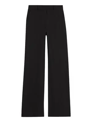 Sportmax Oxalis Wool Wide-Leg Pants Black