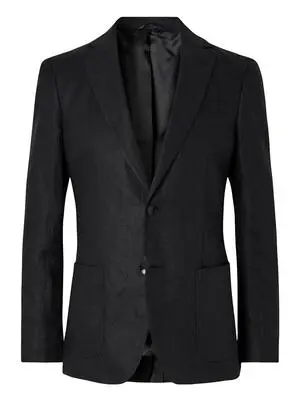 Mr P. Linen Suit Jacket Black
