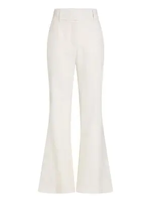Gabriela Hearst Allanon Sequin-embellished Flared Pants - Ivory