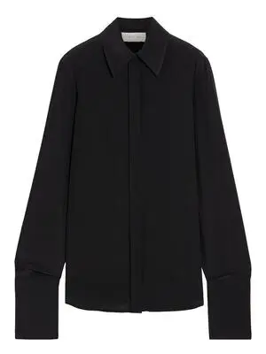 Sportmax Lelia Silk-crepe Shirt - Black