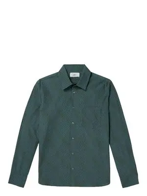 Mr P. Polkadot Cotton Shirt - Forest Green