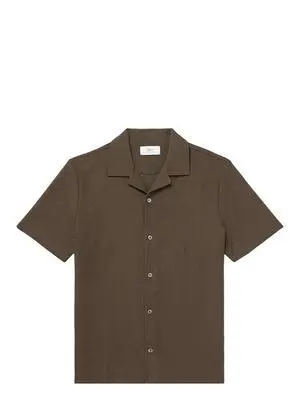 Mr P. Ribbed Cottonjersey Shirt - Army Green