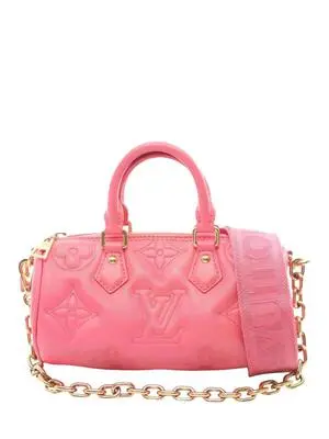 LOUIS VUITTON 2021-2026 Monogram Bubblegram Papillon Bb Satchel - Pink