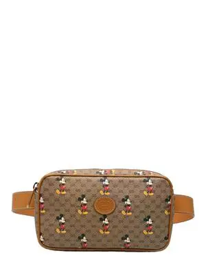 Gucci 2016-2026 Disney Micro Gg Supreme Mickey Mouse Belt Bag - Brown