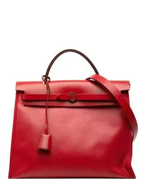 Hermès Herbag Zip 31 Satchel - Red