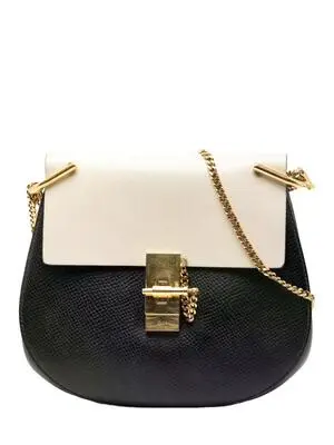 Chloé Small Bicolor Drew Crossbody Bag - Black
