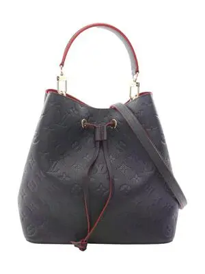 LOUIS VUITTON 2021 Monogram Empreinte Neonoe Bucket Bag - Blue