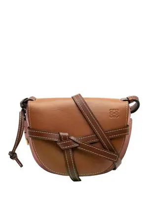 LOEWE Small Tricolor Leather Gate Crossbody Bag