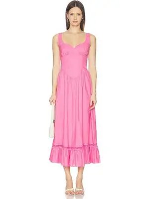 Peixoto Liam Midi Dress - Pink Carnation